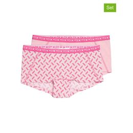 KARI TRAA 2er-Set: Pantys in Rosa - 44% | Gr&ouml;&szlig;e XL | Damen-unterteile