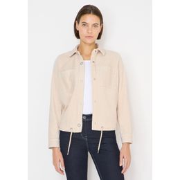 Cordjacke Cecil, Damen, Gr. L (42), pearl beige, Web, 99% Baumwolle, 1% Elasthan, unifarben, comfort fit normal, V-Ausschnitt, B&uuml;ndchen, Jacken, aus Baumwolle mit Stretchanteil