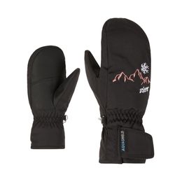 Ziener M&auml;dchen F&auml;ustlinge "LAILLANI-Z AS MITTEN", schwarz, Gr. 6,5, Polyester, Handschuhe