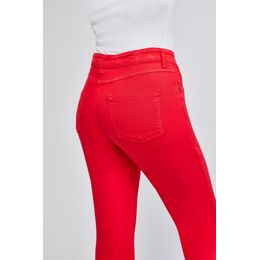 WONDERJEANS Damen 7/8-Jeans, rot, Gr. 36, Denim/Jeans, Obermaterial: 88% Baumwolle, 10% Polyester, 2% Elasthan, Jeans, Figurschmeichelnder