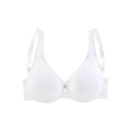Damen Minimizer-BH, NUANCE BY LASCANA, Gr. 75, wei&szlig;, Microtouch, Obermaterial: 85% Polyamid, 15% Elasthan, BHs, mit B&uuml;gel