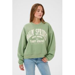 Kaffe Sweatshirt in Gr&uuml;n - 53% | Gr&ouml;&szlig;e L | Damen-sweatshirts-jacken