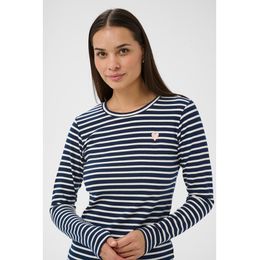 Kaffe Longsleeve in Dunkelblau - 44% | Gr&ouml;&szlig;e L | Damen-tops