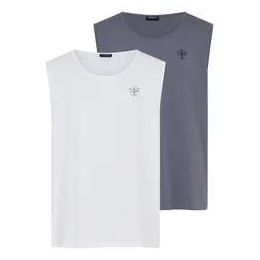 Tanktop Chiemsee "2pack Men Tank Top", Herren, Gr. XL, wei&szlig;, Obermaterial: 100% Baumwolle, Tops Tanktop, f&uuml;r vielseitige Aktivit&auml;ten, ideal f&uuml;r Schwimmen, sportlicher Stil