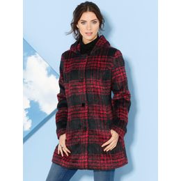Classic Basics Damen Outdoorjacke, bunt, Gr. 38, gemustert, mehrfarbig, 70% Polyester, 20% Polyacryl, 4% Baumwolle, 3% Viskose, 3% Polyamid, Jacken