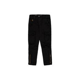 Herren Cargohose "Task Force Pant", schwarz, Gr. 28, Alpha Industries, Obermaterial: 98% Baumwolle, 2% Elastan, Hosen