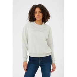 Kaffe Sweatshirt in Grau - 52% | Gr&ouml;&szlig;e XXL | Damen-sweatshirts-jacken