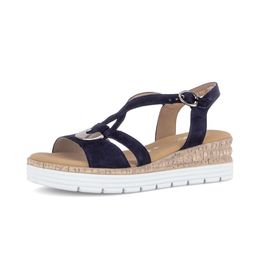 Gabor Damen Plateausandaletten "Plateau Sandale", Gr. 40,5blau, Schuhe