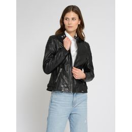 Maze Damen Lederjacke "4202244", schwarz, Gr. XXL, Obermaterial: 100% Lammleder. Futter: 100% Baumwolle. &Auml;rmelfutter: 100% Polyester, Jacken