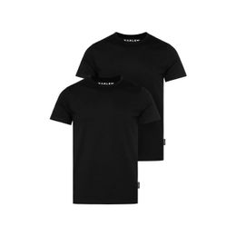 Harlem Soul Herren Rundhalsshirt, schwarz, Gr. XS, unifarben, Single Jersey, Material: 100% Baumwolle, Shirts, aus Baumwolle