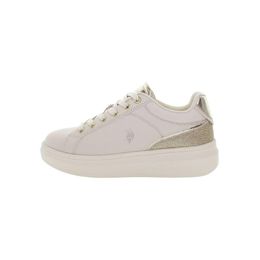 U.S. Polo Assn. Sneakers in Creme/ Gold - 55% | Gr&ouml;&szlig;e 38 | Damen-sneakers