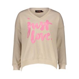 miss goodlife Sweatshirt "Just Love" in Beige - 74% | Gr&ouml;&szlig;e M | Damen-sweatshirts-jacken