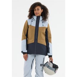 WHISTLER Damen Skijacke "Kingland"blau, hellbraun, Gr. 38, mehrfarbig, 100% Polyester, Jacken, in atmungsaktiver Qualit&auml;t