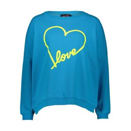 miss goodlife Sweatshirt "Heart Love" in Blau - 74% | Gr&ouml;&szlig;e M | Damen-sweatshirts-jacken