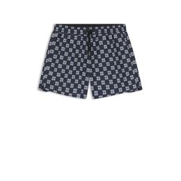 HUGO UNDERWEAR Herren Badeshorts "AARON", schwarz-wei&szlig;, Gr. L, Web, Obermaterial: 100% Polyester. Futter: 100% Polyester, Badehosen, mit