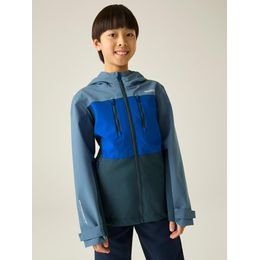 Regatta Regenjacke "Highton" in Blau - 61% | Gr&ouml;&szlig;e 152 | Kinder-outdoor-jacken