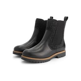 TRAVELIN' Leder-Chelsea-Boots in Schwarz - 58% | Gr&ouml;&szlig;e 41 | Stiefeletten