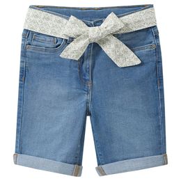 Yigga M&auml;dchen Jeansshorts mit Stoffg&uuml;rtel