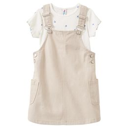 Topolino M&auml;dchen Set mit Latzkleid und T-Shirt
