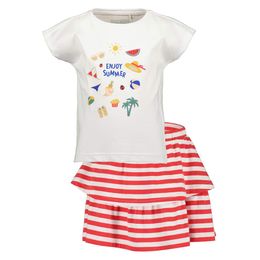 Blue Seven Outfit in Wei&szlig;/ Rot - 44% | Gr&ouml;&szlig;e 110 | Kinderkleider