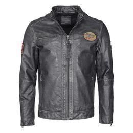 Mustang Herren Lederjacke "Varberg", schwarz, Gr. M, Obermaterial: 100% B&uuml;ffelleder. Futter: 100% Baumwolle. &Auml;rmelfutter: 100% Polyester, Jacken