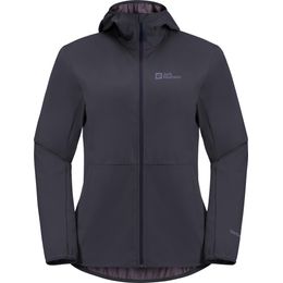Jack Wolfskin Feldberg Hoody Damen Softshelljacke dunkelgrau L - Damenjacken