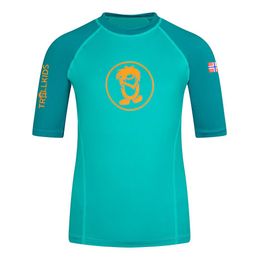 Trollkids Badeshirt "Kvalvika T" in Blau - 39% | Gr&ouml;&szlig;e 140 | Kinder-bademode