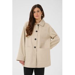 Kaffe &Uuml;bergangsjacke in Beige - 52% | Gr&ouml;&szlig;e 42 | Damenjacken