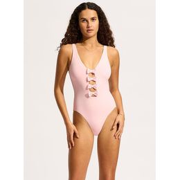 Seafolly Badeanzug in Rosa - 70% | Gr&ouml;&szlig;e 36 | Damen-bademode