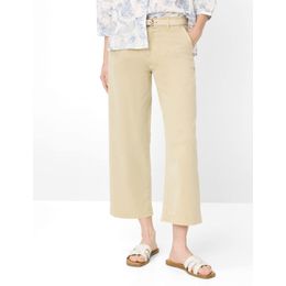 Brax Damen 5-Pocket-Hose "Style MAINE S"hellbeige, Gr. 42, Web, 72% Lyocell, 18% Baumwolle, 8% Elastomultiester, 2% Elasthan, Hosen