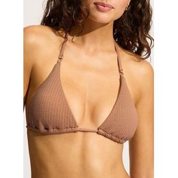 Seafolly Bikini-Oberteil in Hellbraun - 66% | Gr&ouml;&szlig;e 44 | Damen-bademode