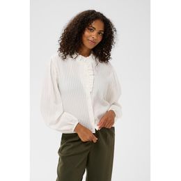 Kaffe Hemd in Creme - 48% | Gr&ouml;&szlig;e 44 | Damen-blusen
