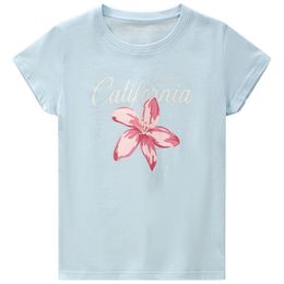 Yigga M&auml;dchen T-Shirt mit Blumen-Print