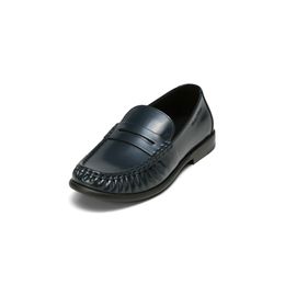 Marc O'Polo Loafer MARC O'POLO "aus veredeltem Rindleder", Damen, Gr. 39, blau (m890), Obermaterial: 100% Leder, unifarben, Schuhe Loafer