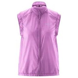 Funktionsweste Gonso "Adventure Vest Wind W", Damen, Gr. 40, dunkelrosa, 90% Polyamid, 10% Polyester, Westen Funktionsweste, Damen Weste, leichte und winddichte Fahrradweste mit R&uuml;ckentasche