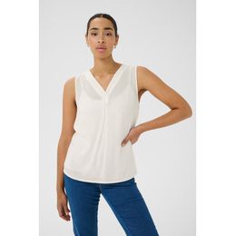 Kaffe Blusentop in Creme - 53% | Gr&ouml;&szlig;e 46 | Damen-blusen