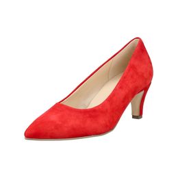Gabor Damen Pumps "Gabor Pumps Veloursleder", Gr. 40, rot, Veloursleder, Schuhe