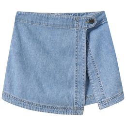 Yigga M&auml;dchen Jeans-Hosenrock in Wickel-Optik
