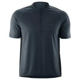 Radtrikot Gonso "SITIVO Jersey Blue M", Herren, Gr. 3XL, nachtblau, 100% Polyester, Rundhals, Trikots, Herren Fahrradtrikot mit R&uuml;ckentasche, Half-Zip Trikot, Loose Fit
