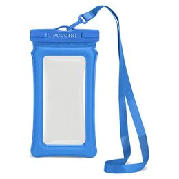 Puccini Handyh&uuml;lle in Blau - (B)11 x (H)21 x (T)1,5 cm - 59% | Damen-handytaschen