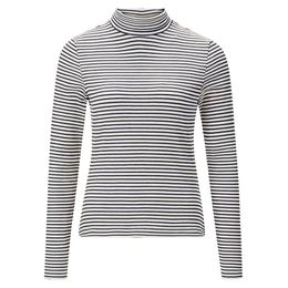 Rich & Royal Rich&Royal Longsleeve in Wei&szlig;/ Schwarz - 57% | Gr&ouml;&szlig;e S | Damen-tops