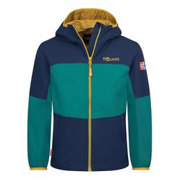Trollkids Regenjacke "Bjordal" in T&uuml;rkis - 39% | Gr&ouml;&szlig;e 116 | Kinder-outdoor-jacken