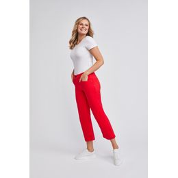 WONDERJEANS Damen 7/8-Jeans, rot, Gr. 44, Denim/Jeans, Obermaterial: 88% Baumwolle, 10% Polyester, 2% Elasthan, Jeans, Figurschmeichelnder