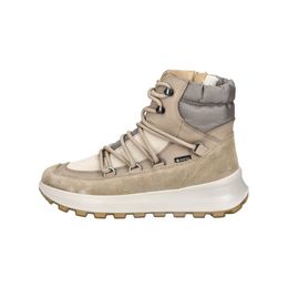 Legero Damen Schn&uuml;rstiefelette "Legero Stiefelette Veloursleder/Textil", Gr. 41,5, beige, Textil, Veloursleder, Schuhe