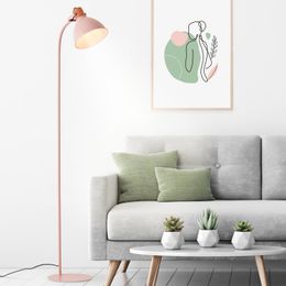 BRILLIANT LEUCHTEN Brilliant Erena Stehlampe Rosa, 1-flammig