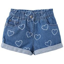 Topolino M&auml;dchen Jeansshorts mit Herzen allover