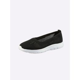 Andrea Conti Damen Ballerina, Gr. 40, schwarz, Textil, Schuhe
