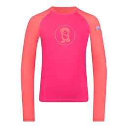 Trollkids Badeshirt "Kvalvika" in Pink/ Orange - 21% | Gr&ouml;&szlig;e 128 | Kinder-bademode