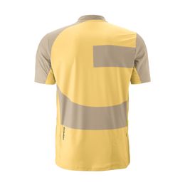 Gonso Herren Radtrikot "Adventure Jersey Halfzip M", beige, Gr. S, 88% Polyester, 12% Elasthan, Trikots, Herren Fahrradtrikot, modernes Half-Zip