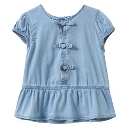 Yigga M&auml;dchen Bluse in Denim-Optik